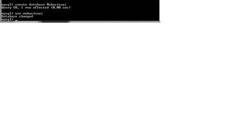 Cara Membuat Database Mahasiswa Menggunakan Cmd Materi Pembelajaran Teknik Informatika