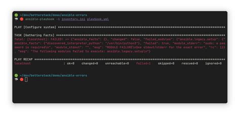 Common Ansible Errors And How To Fix Them Better Stack Community