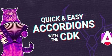 Angular Cdk Tutorial Accordion Module Dev Community