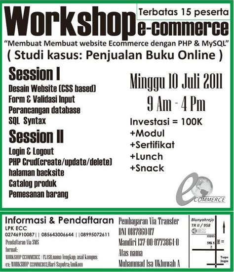Workshop Php Ecommerce Candralab