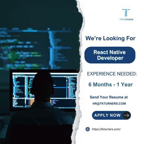 Tkturners On Linkedin Reactnative Mobiledeveloper Hiring Techjobs