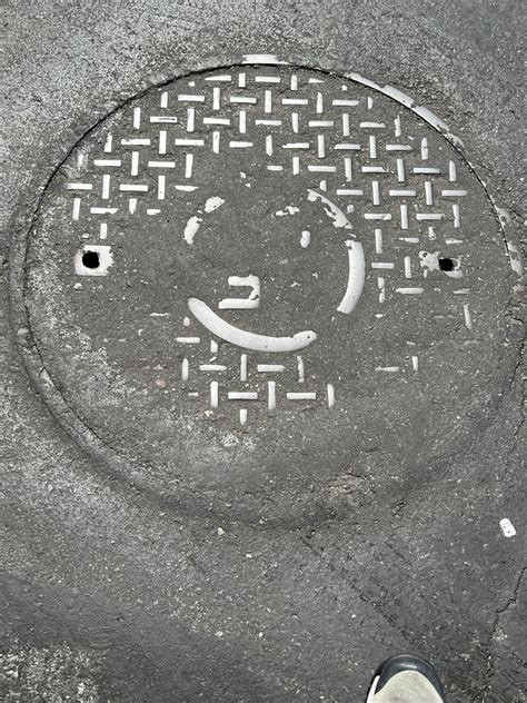 Smiley The Manhole Cover R Pareidolia