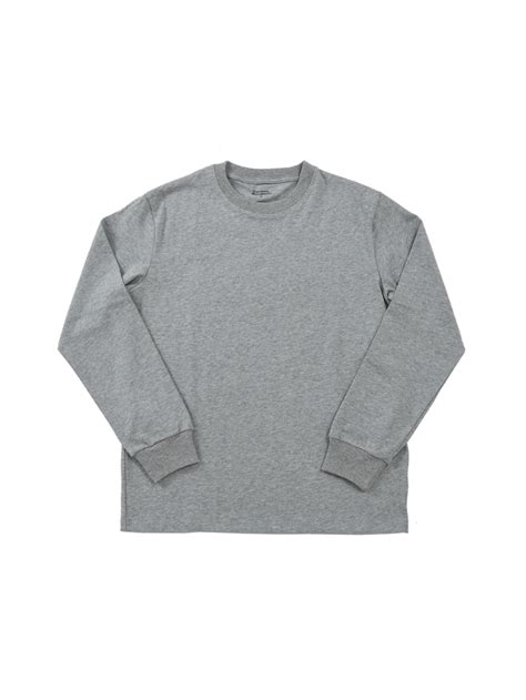 차이미 헤비 무지 긴팔 티셔츠 워크앤워크worknwalk