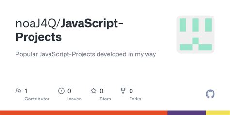 Github Noaj4qjavascript Projects Popular Javascript Projects