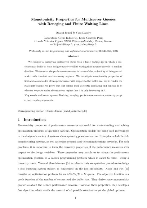 pdf monotonicity properties for multiserver queues with reneging and