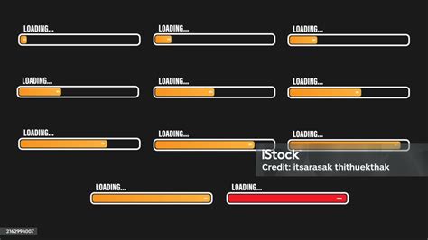 Pixel Art 8bit Loading Bar Concept Loading Icons Setload Bar Collection Loading Icons On White