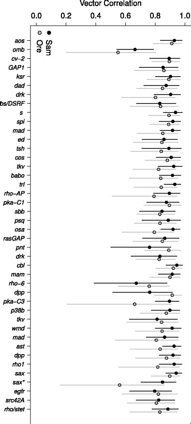 Vector Correlations To Assess Similarity Of Direction For Sexual Shape Download Scientific