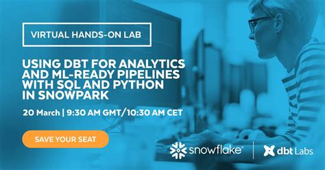 snowflake on linkedin virtual hands on lab using dbt for analytics and