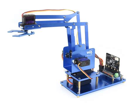Buy Waveshare 4 DOF Metal Robot Arm Kit For Micro Bit With Large Torque Force Smooth Moving And
