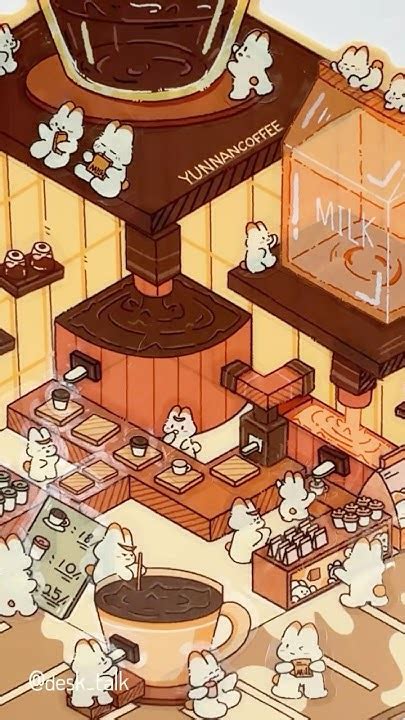 드립카페 3d스티커 2탄 🤎 Sticker 방꾸미기스티커 3dstickers Miniature Youtube