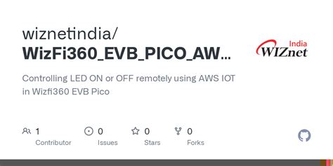 GitHub Wiznetindia WizFi EVB PICO AWS Controlling LED Controlling LED ON Or OFF Remotely