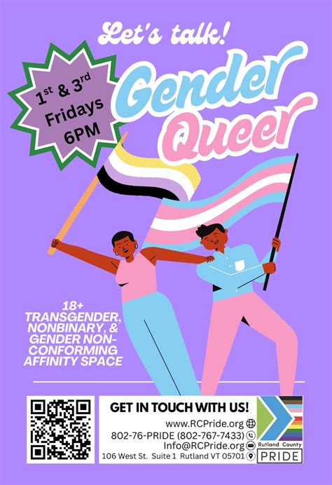 Gender Queer 18 Adult Trans Non Binary And Gender Non Conforming