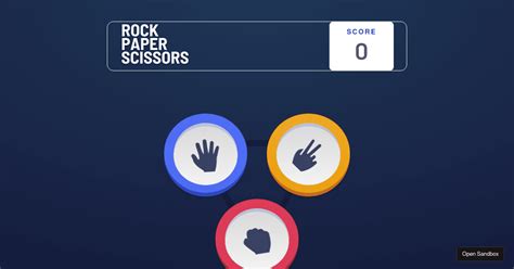 Rock Paper Scissors Codesandbox