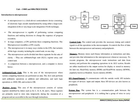 Unit I Processor Unit I And Processor Introduction