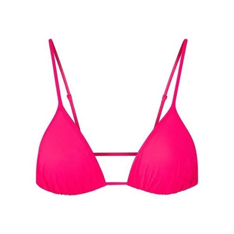 Micro Cording String Triangle Bra Ultra Pink Depop