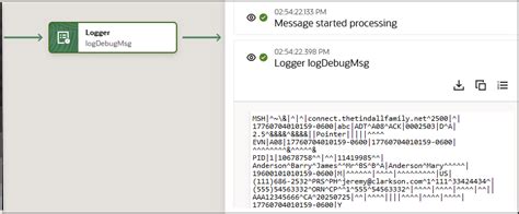 Overview Of The Integration Receiving The Inbound Hl7 Message During Runtime