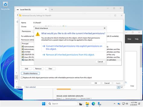 Windows Server 2025 File Server Set File Sharing Advanced Server World