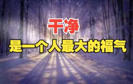财不入脏门福不润浊人这4个方面干净的人有大福气最值得深交 哔哩哔哩
