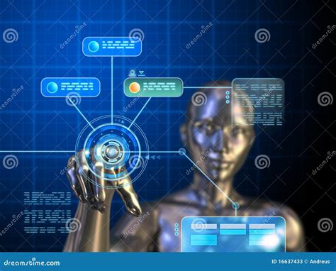 Touch Interface Stock Illustration Illustration Of Pretty 16637433