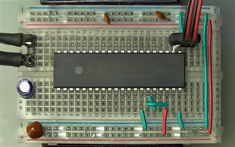 面包板上调试stc： 8h8k64u Csdn博客