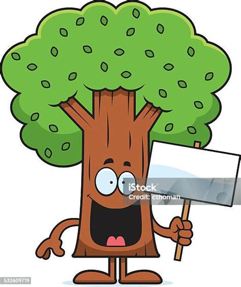 Tanda Pohon Kartun Ilustrasi Stok Unduh Gambar Sekarang 2015 Alam Cabang Bagian Tanaman