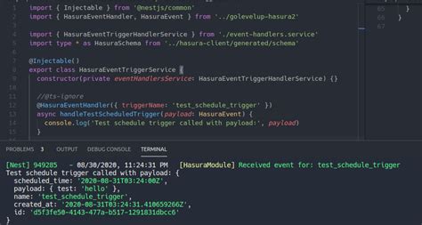 add support for scheduled events to ` golevelup nestjs hasura` · issue 177 · golevelup nestjs