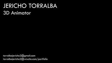 Jericho Torralba On Linkedin 3danimation 3danimationdemoreel