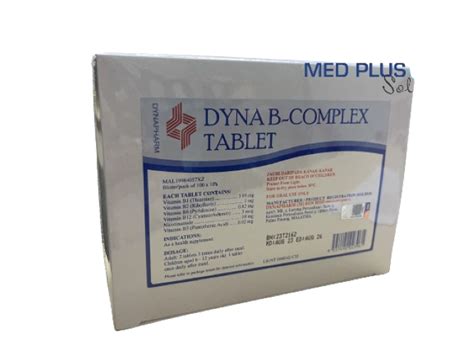 Dyna B Complex Tablet 100 X 10s Sabahcarepharma
