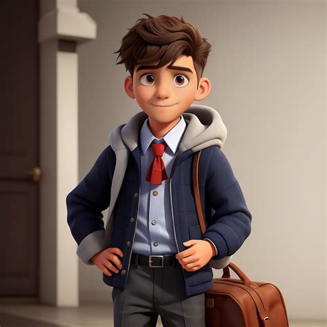 Premium Photo Handsome Boy Cartoon