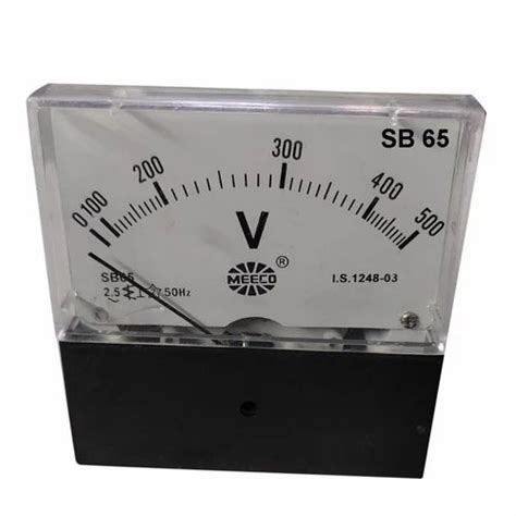 Meeco Analog Dc Voltmeter 1 5w Voltage 500 V At Rs 200 Piece In New Delhi Id 27377323530