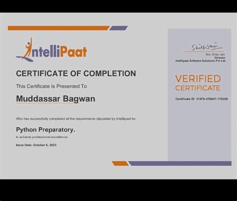 Muddassar Bagwan On Linkedin Datascience Pythoncertified Hardworkpaysoff