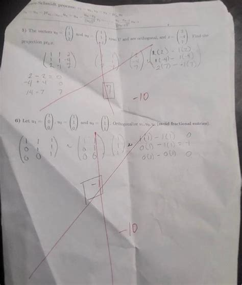 Solved Projection Prex ⎝⎛11211−12−47⎠⎞ 6 Let