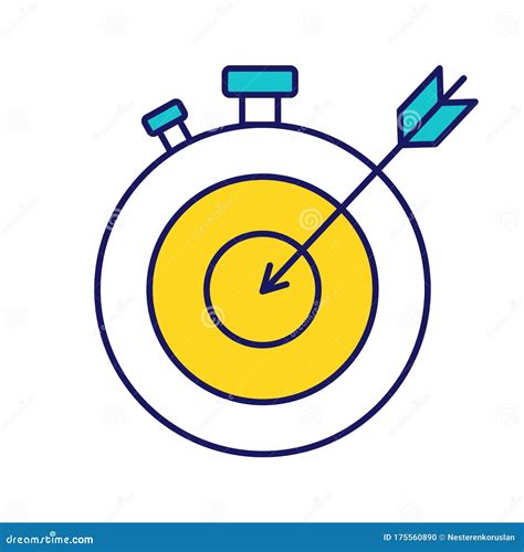 Smart Goal Color Icon Stock Vector Illustration Of Design 175560890