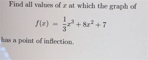 solved find all values of x ﻿at which the graph