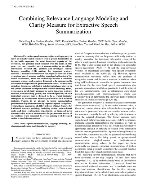 Pdf Combining Relevance Language Modeling And Clarity Measure For