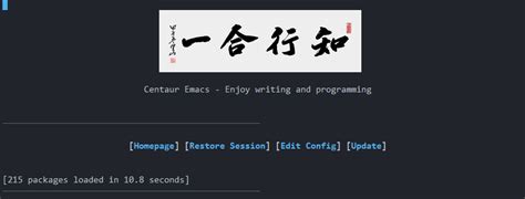 Centaur Emacs 默认配置没任何改动在win10下启动完成要80s Emacs General Emacs China