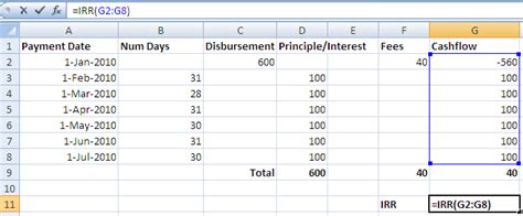 calculating interest rates with excel