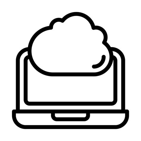 Laptop Line Icon 25675227 Vector Art At Vecteezy