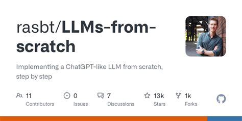 Github Rasbtllms From Scratch Implement A Chatgpt Like Llm In