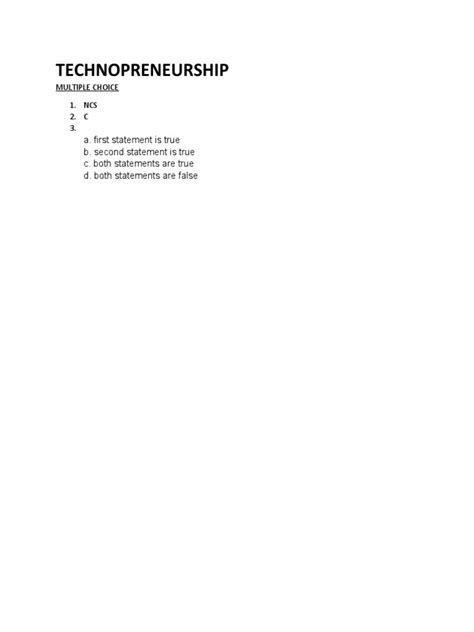 Technopreneurship Pdf