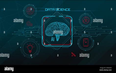 Artificial Intelligence Testing Virtual Interface Concept Stock Vector