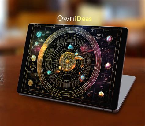 Dell Laptop Skins Custom Decal Mysterious Magic Circle Design Unique Gift For Xps Latitude