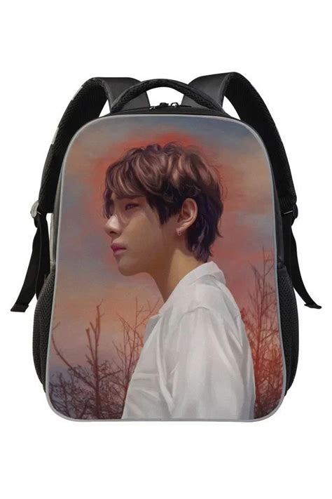Рюкзак с принтом Ким Тэхен из группы БТС Bts купить с доставкой по