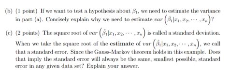 suppose that a true population regression function is