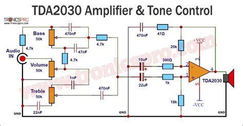 Tda2030 Amplifier Circuit 12v And 24v Stereo Amplifier 50 Off