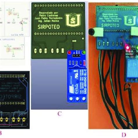 A Pcb Design Using The Kicad Program B Finished Pcb Model C 3d Download Scientific Diagram