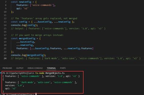 Merge Objects In Typescript