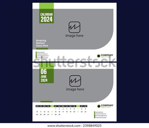 This New 2024 Dask Calendar Design Stock Vector Royalty Free