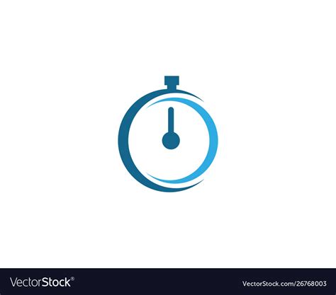 Timer Logo Royalty Free Vector Image Vectorstock