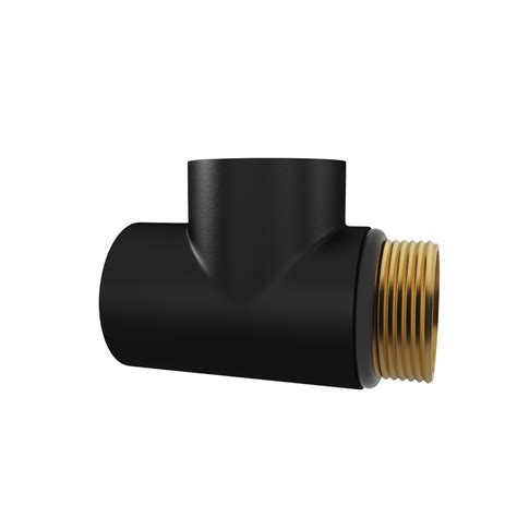 Tee Pipe Dual Fuel Adaptor In Black